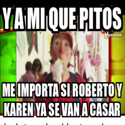 Meme Personalizado - Y a mi que pitos Me importa si Roberto y karen ya ...