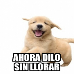 Meme Personalizado - Ahora dilo sin llorar - 33497968
