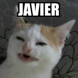 Meme Personalizado - javier - 33498355