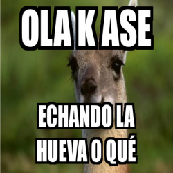 Meme Personalizado - ola k ase echando la hueva o qué - 33050471
