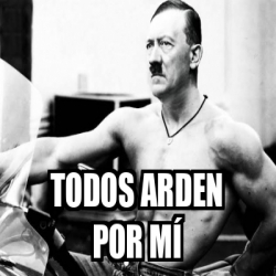Meme Personalizado - Todos arden por mí - 33500289