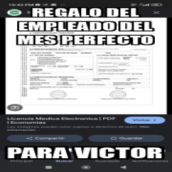 Meme Personalizado - Regalo del empleado del mes perfecto Para victor ...