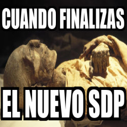 Meme Personalizado - CUANDO FinalizAS EL NUEVO sdp - 33505768