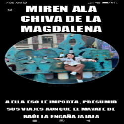 Meme Personalizado - Miren ala chiva de la Magdalena A ella eso le ...