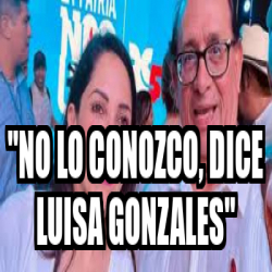 Meme Personalizado - "NO LO CONOZCO, DICE LUISA GONZALES" - 33508891