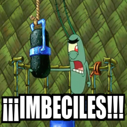 Meme Personalizado - ¡¡¡IMBECILES!!! - 33551940