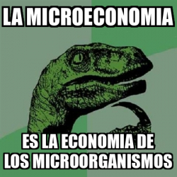 Meme Filosoraptor - LA MICROECONOMIA ES LA ECONOMIA DE LOS ...