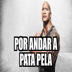 Meme Personalizado - Por andar a pata pela - 33061281