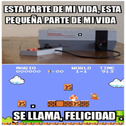 Meme Personalizado - esta parte de mi vida, esta pequeña parte de mi vida . . se llama ...