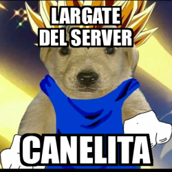 Meme Personalizado - LARGATE DEL SERVER Canelita - 33069259