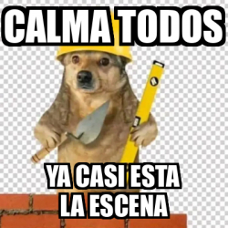 Meme Personalizado - Calma todos ya casi esta la escena - 33633490