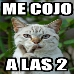 Meme Personalizado - Me cojo A las 2 - 33642707