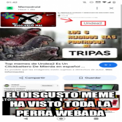 Meme Personalizado - El disgusto meme ha visto toda la perra webada ...