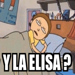 Meme Personalizado - Y la Elisa ? - 33647194