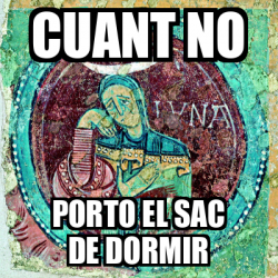 Meme Personalizado - CUANT NO PORTO EL SAC DE DORMIR - 33650605