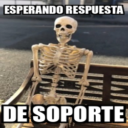 Meme Personalizado - Esperando respuesta De soporte - 33656570