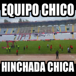 Meme Personalizado - EQUIPO CHICO HINCHADA CHICA - 33072220