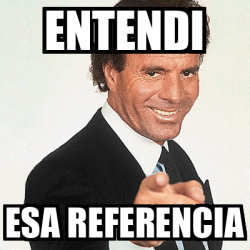 Meme Julio Iglesias - entendi esa referencia - 33072667
