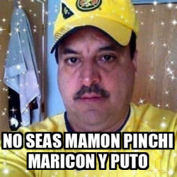 Meme Personalizado - No seas mamon pinchi maricon y puto - 33088021