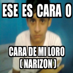 Meme Personalizado - ese es cara o cara de mi loro ( narizon ) - 4105332