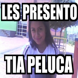 Meme Personalizado - les presento tia peluca - 4207780
