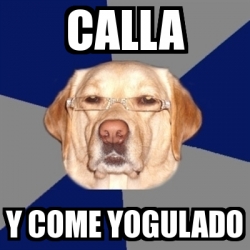 Meme Perro Racista - CALLA Y COME YOGULADO - 4250040