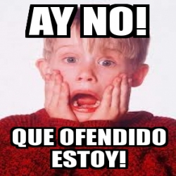 Meme Personalizado - Ay no! que ofendido estoy! - 4333128