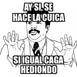Meme Ay Si - Ay si, se hace la cuica si igual caga HEDIONDO - 4390353