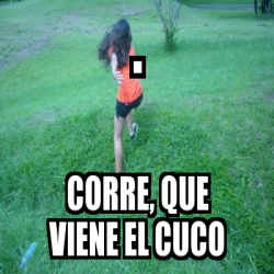 Meme Personalizado - . corre, que viene el cuco - 4406481