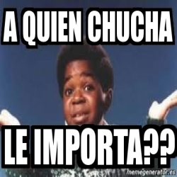 Meme Personalizado - a quien chucha le importa?? - 4441084