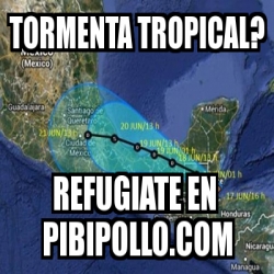Meme Personalizado - tormenta tropical? refugiate en pibipollo.com ...