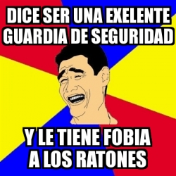 Meme Yao Ming - DICE SER UNA EXELENTE GUARDIA DE SEGURIDAD Y LE TIENE ...