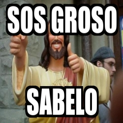 Meme Personalizado - Sos Groso Sabelo - 4711480
