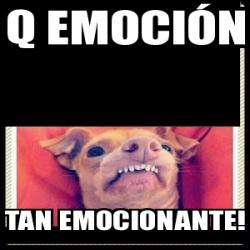 Meme Personalizado - q EmociÃ“N tan emocionante! - 4762111