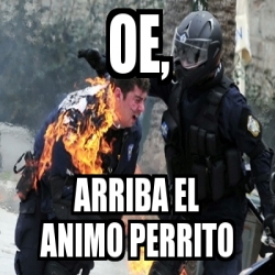 Meme Personalizado - oe, arriba el animo perrito - 4833597