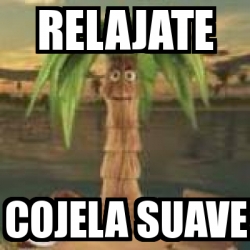 Meme Personalizado - RELAJATE Cojela suave - 4840092
