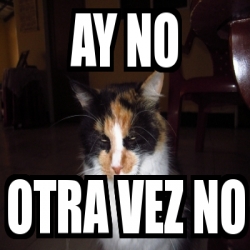 Meme Personalizado - AY NO OTRA VEZ NO - 4859776