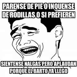 Meme Yao Ming 2 - parense de pie o inquense de rodillas O SI PREFIEREN ...