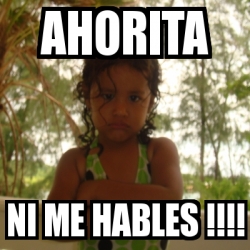Meme Personalizado - ahorita ni me hables !!!! - 5231983