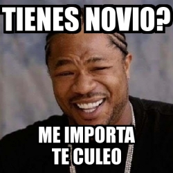 Meme Yo Dawg - tienes novio? me importa te culeo - 5278630