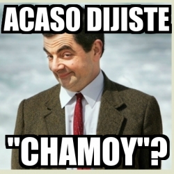 Meme Mr Bean - Acaso dijiste "chamoy"? - 5553577